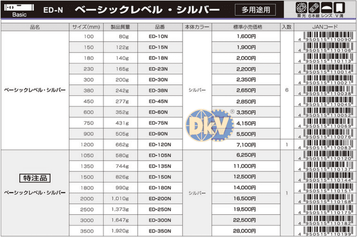 DKV VIET NAM CO.,LTD - Thước thuỷ EBISU ED-30N